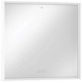 Hansgrohe Xarita E - Zrcadlo s LED osvětlením a vyhříváním, 80x70 cm, dotykový senzor, matná bílá 54987700