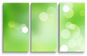 Sablio Obraz - 3-dílný Zelená abstrakce 2 - 120x80 cm