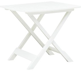 48790 vidaXL Skládací zahradní stůl bílý 79 x 72 x 70 cm plast