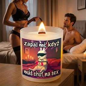 Ahome CZ Krásná svíčka s praskajícím knotem Zapal mě, když máš chuť na sex