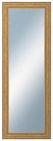 DANTIK - Zarámované zrcadlo - rozměr s rámem cca 50x140 cm z lišty HRAD zlatá patina (2822)