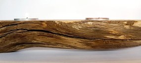 Dřevěný svícen z dubu 54x8x6cm