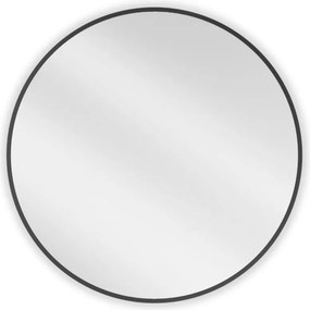 Mexen Loft kulaté koupelnové zrcadlo 70 cm, černý rám - 9850-070-070-000-70