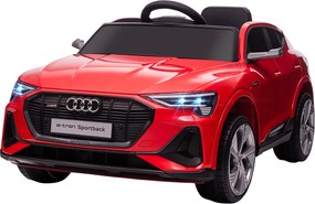 HOMCOM Elektrické autíčko pro děti s dálkovým ovládáním, bezpečnostním pásem, hudbou, pro 3-5 let, 3-5 km/h, červené | Aosom.de