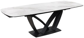 Roztahovací keramický stůl Vallerina 180-220-260 cm bílý