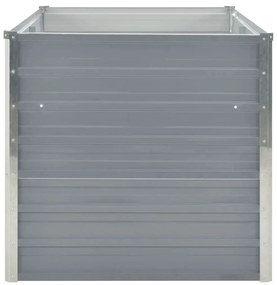 vidaXL Marketos Vyvýšený zahradní truhlík 160x80x77 cm galvanizovaná ocel šedý