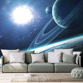 Samolepící tapeta planeta ve vesmíru - 300x200 cm