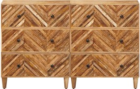 Úložné skříně 2 ks 60 x 33,5 x 75 cm Masivní mangové dřevo 3310175