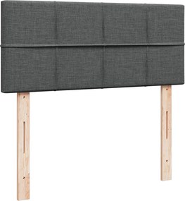 Box spring postel s matrací tmavě šedá 120x190 cm textil 3287008
