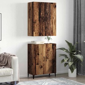 Vysoký bufet 2 ks Staré dřevo 69,5 x 34 x 180 cm 3394569