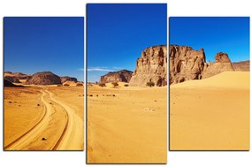 Obraz na plátně - Silnice v poušti 1129C (105x70 cm)