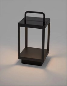 NV 9922360 Venkovní stojací lampa BALI antracitový hliník LED 2W 3000K 5V DC 108st. IP65 solární / USB kabel / vypínač na těle / stmívatelné - NOVA LUCE