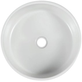 Sapho, PRIORI keramické umyvadlo, průměr 41 cm, 15 cm, barva bílá s modrou malbou, PI027