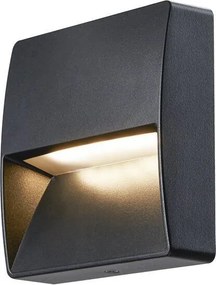 LA 1002869 DOWNUNDER OUT square WL, Outdoor, nástěnné vestavné LED svítidlo, antracitové, 3000K - BIG WHITE (SLV)