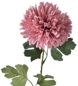 Umělá květina růžová chryzantéma – 54 cm