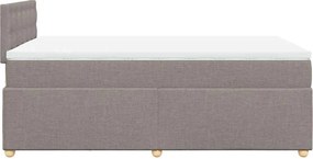 Box spring postel s matrací taupe 120x190 cm textil 3286637