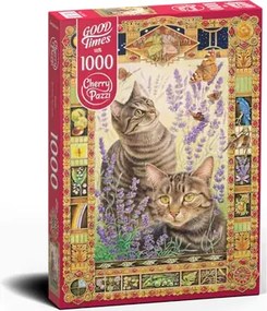 CHERRY PAZZI Puzzle Kočky / 1000 dílků / 50 × 70 cm