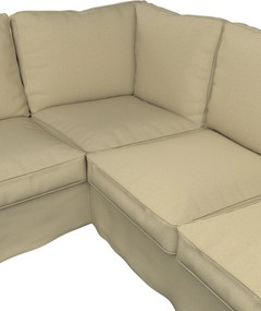 Potah na pohovku IKEA  Ektorp rohová barva zelená látka pletený vzor