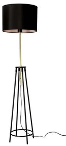 Černá stojací lampa (výška 154 cm) Tegola – Candellux Lighting