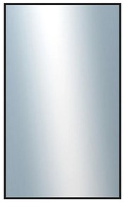 DANTIK - Zarámované zrcadlo - rozměr s rámem cca 60x100 cm z lišty Hliník černá lesklá |P269-016 (7269016)