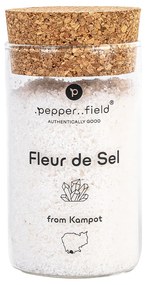Pepperfield Solný květ - Fleur de Sel ve skleněné dóze 160 g FLEUR-DE-SEL-GLASS-160-GIFT