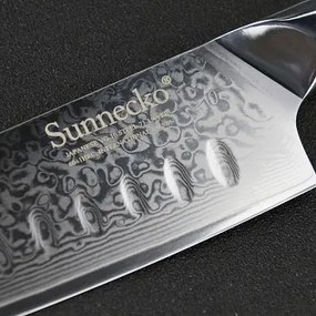 Kuchyňský Santoku nůž 7" Sunnecko 73 vrstev damaškové oceli