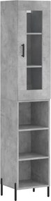 Skříň highboard betonově šedá 34,5x34x180 cm kompozitní dřevo 3199373