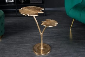 Příruční stolek Listy Ginkgo 56cm zlato/ 41787