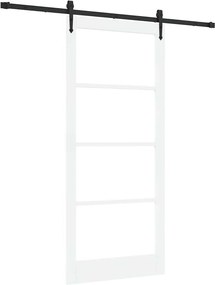 Posuvné dveře 93 x 211 cm Masivní borové dřevo a sklo 3332402