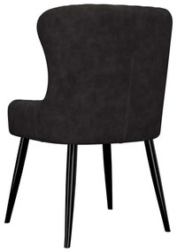Petromila Jídelní židle 6 ks černé samet