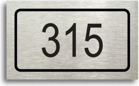 ACCEPT Číslo na dveře - typ 05 (50x30mm) - bílá tabulka - barevný tisk