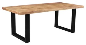 LABEL51 Jídelní stůl Zeth -přírodní mangové dřevo - 220x100 cm