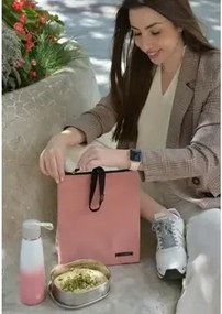 Iris Barcelona Termosáček na svačinu Urban Soft 1 L růžový/béžový