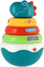 TEDDIES Skládací pyramida dinosaurus / Se zvukem / Plast / 16 cm / 6m+
