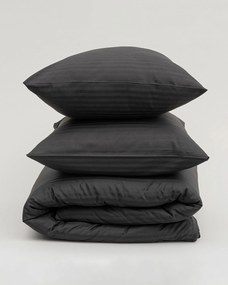Saténové žakárové povlečení Midnight Shadow 160x200 cm