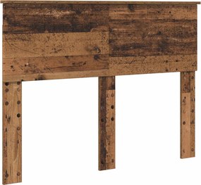 Rám postele s čelo Staré dřevo 120 x 190 cm Kompozitní dřevo 3410929