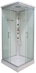 Sanotechnik - TWIST 1 - Rohový sprchový kout s hydromasáží 80 x 80 x 215 cm