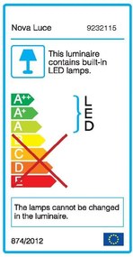 NV 9232115 Zapuštěné svítidlo BLADE černý hliník LED 12W 3000K 38st. IP65 - NOVA LUCE