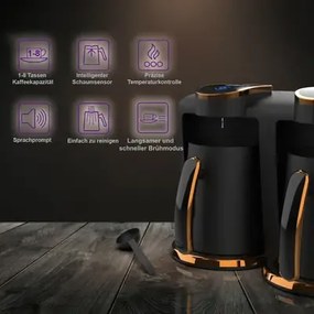 INCA TURBO Wonder Duo černá / Kávovar / Touch-Control