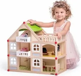 Woody Domeček dvoupatrový s balkonem a příslušentsvím / od 3 let