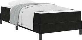 Postel s boxspringem s matrací Černá 80 x 220 cm textil 3398769