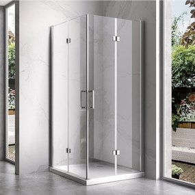 BPS-koupelny Čtvercový sprchový kout HYD-SK08B Varianta: rozměry: 70x70 cm, orientace: Univerzální, kód produktu: , profily: chrom, výplň: transparent