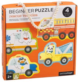 Petit Collage Puzzle záchranná vozidla