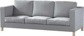 Potah na pohovku IKEA  Karlanda 3-místná nerozkládací, krátký barva šedá látka sametová