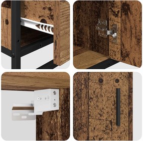 Sada koupelnového nábytku 3 ks Staré dřevo 65 x 33 x 60 cm 3402369