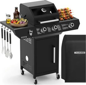 Plynový gril 2+1 10kW Varen Black 3.0 Kaminer