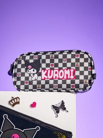 Sinsay - Penál se třemi přihrádkami Kuromi - černá