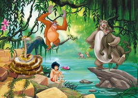 Dětská vliesová fototapeta na zed' Kniha Džunglí, Disney | 360 x 270 cm | DFTDNXXL 5045