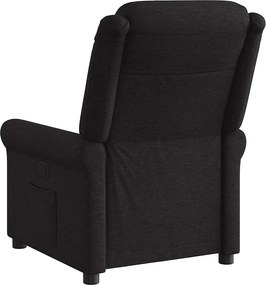 Elektrické polohovací křeslo černé textil 3303296