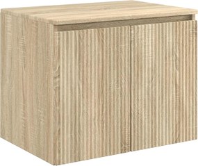 Sada koupelnových skříněk 3 ks Dub sonoma 49,5 x 44,5 x 65 cm 3405689